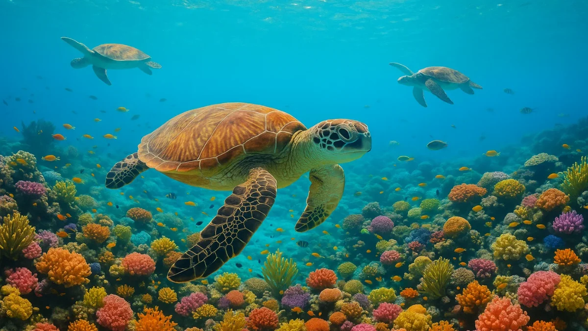 Turtles Maldives – Swim with Sea Turtles in Crystal Waters