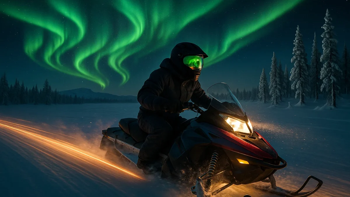 Northern Lights Snowmobile Tour: Chase the Aurora Tonight